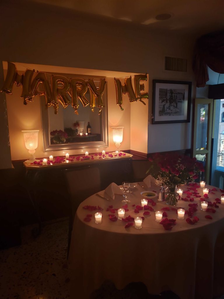 Private Dining Proposal - LV Wedding Connection